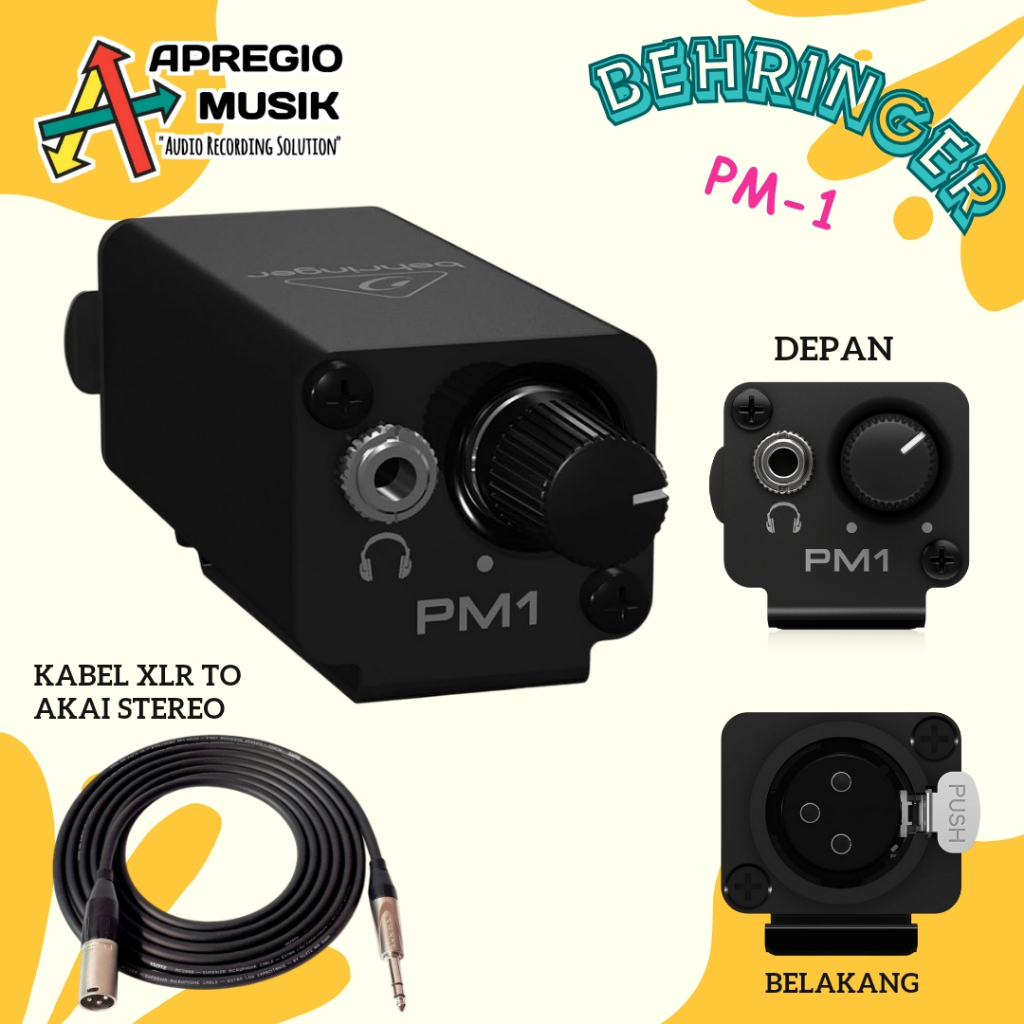 Jual behringer PM1 PM 1 powerplay ear monitor Personal monitor In Ear Monitor | Shopee Indonesia