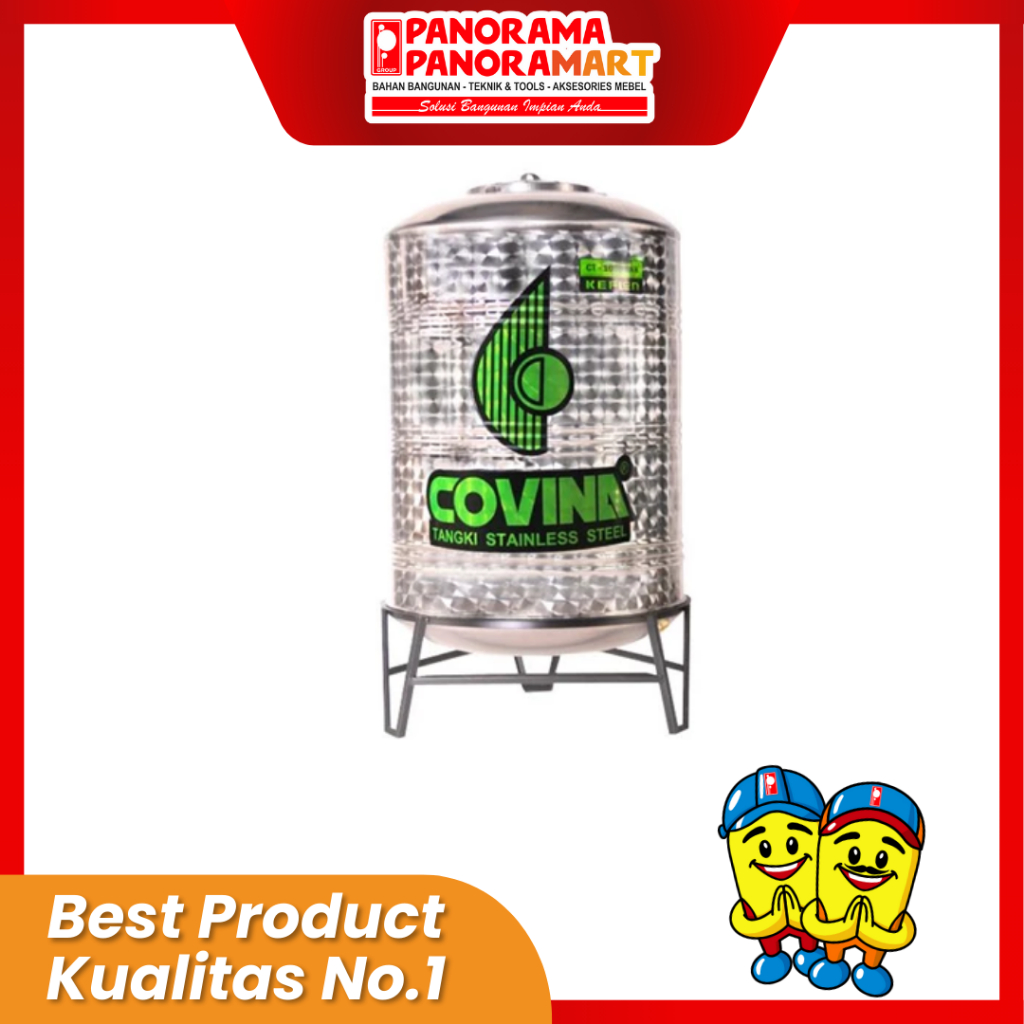 Jual TANGKI STAINLES COVINA KAKI + APUNG / TANGKI AIR / TANDON / TOREN ...