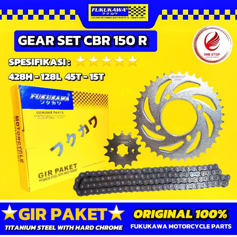 Jual GEAR SET GIR PAKET ORIGINAL FUKUKAWA CBR 150R PNP JUGA CB150R LED ...