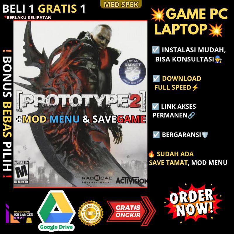 Jual Prototype 2 - PC LAPTOP GAMES - CARA INSTALL MUDAH! | Shopee Indonesia
