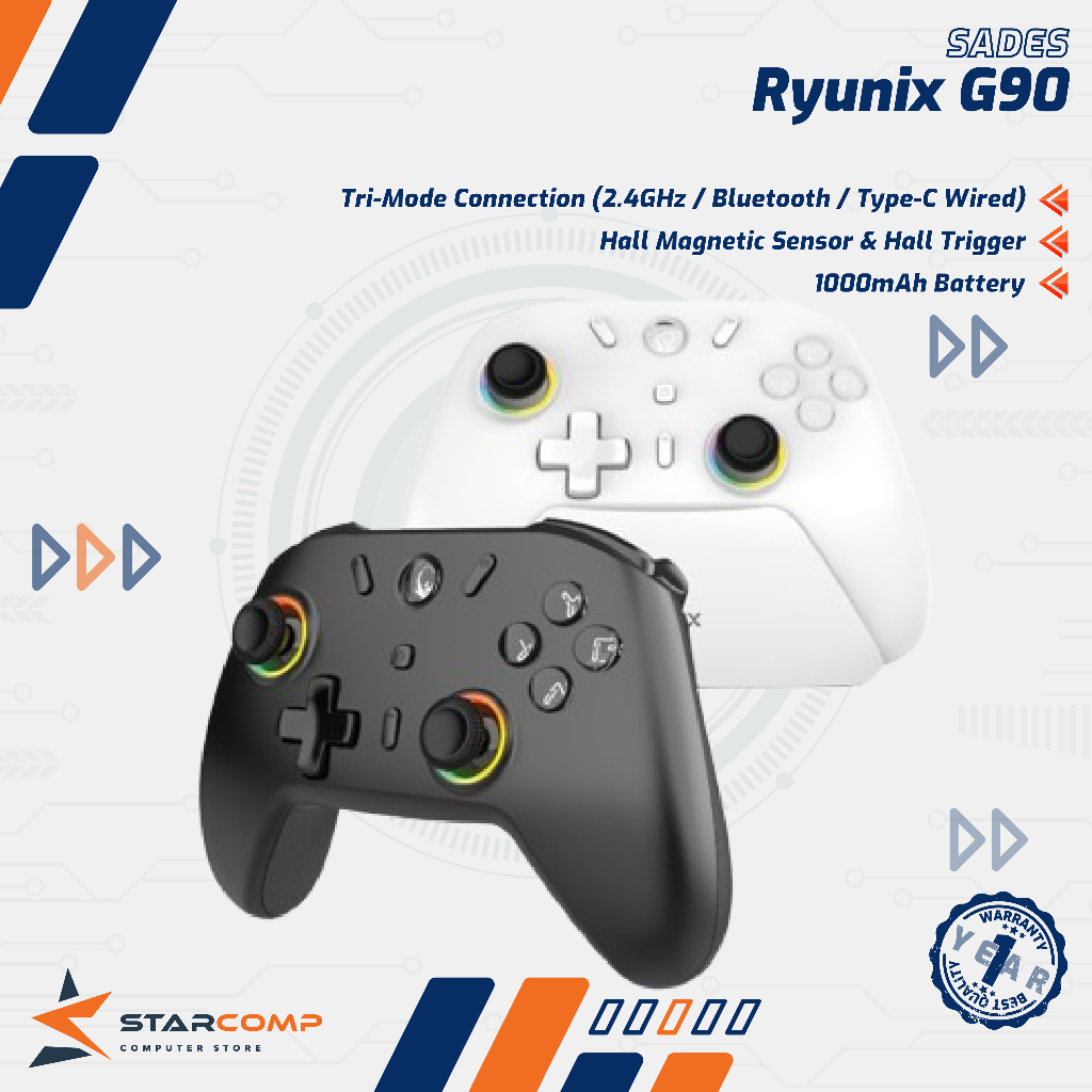 Jual Sades Ryunix G90 / G-90 Gamepad Hall Effect Tri Mode Gaming Controller | Shopee Indonesia