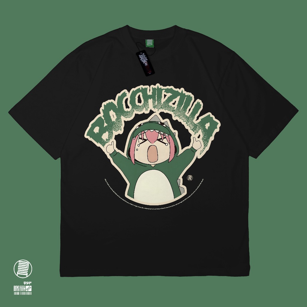 Jual T-Shirt BocchiZilla Bocchi The Rock Godzilla Kessoku Anime Manga ...