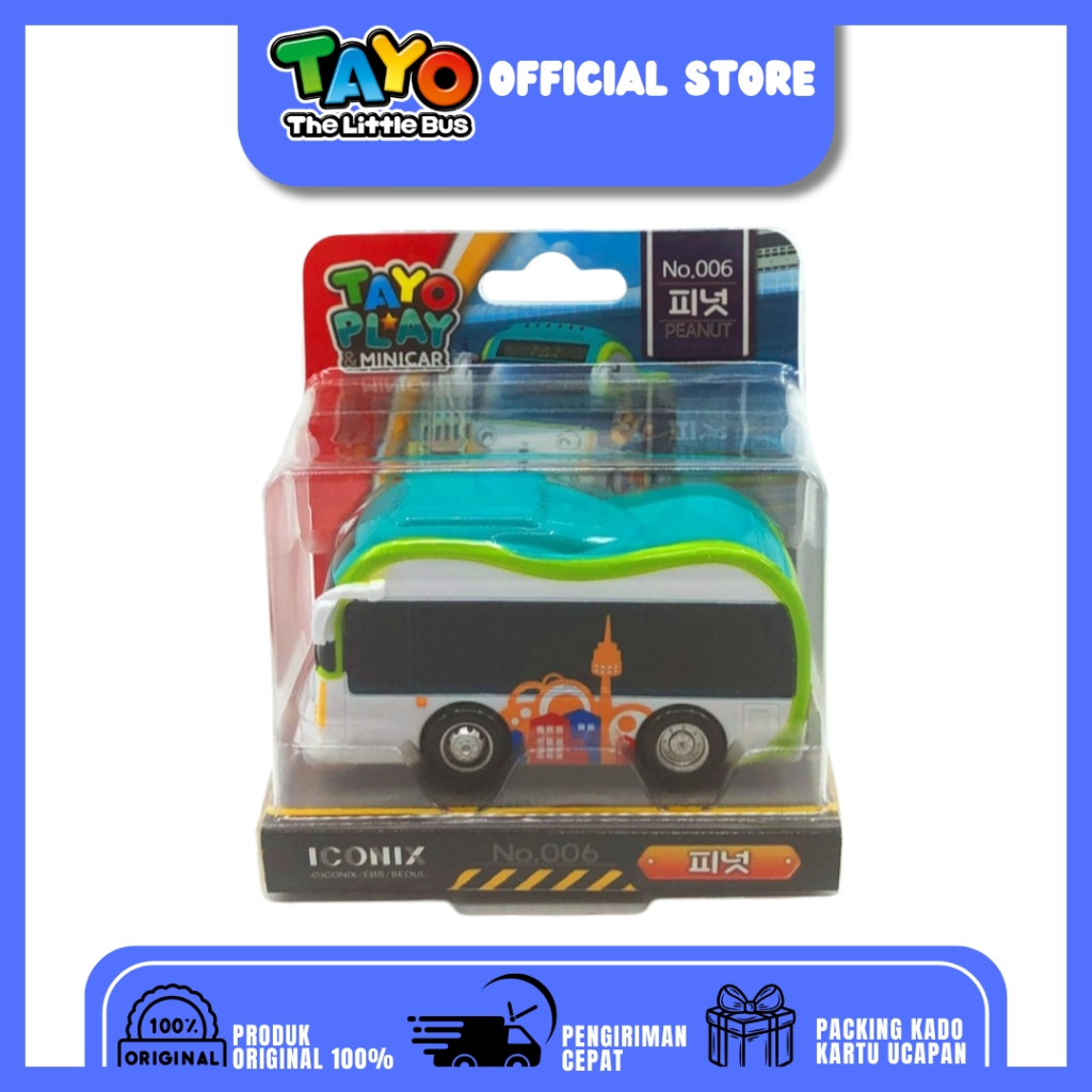 Jual Tayo The Little Bus Mini Friends Peanut TYT-120019 Mainan Anak ...