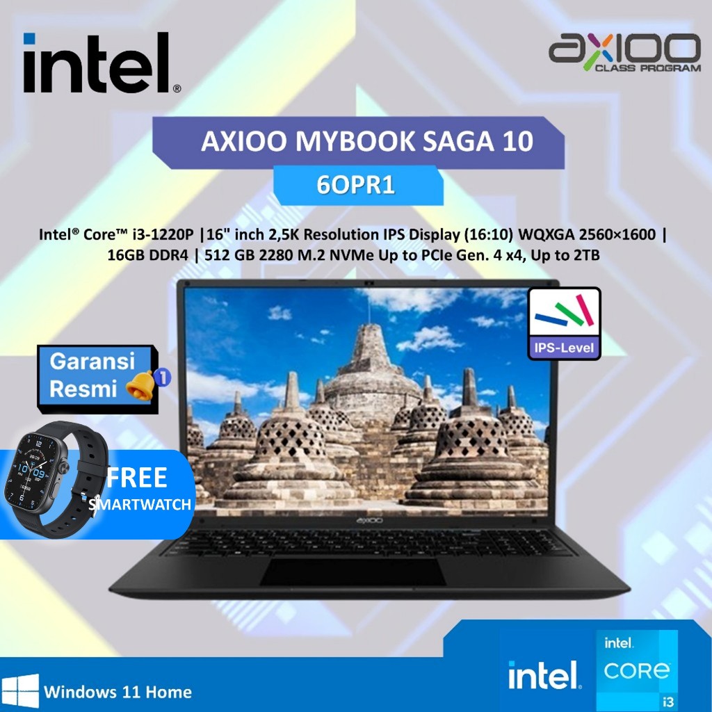 Jual Laptop Axioo Mybook Saga 10 - Core I3 1220P 16GB 512GB 16" Inch ...