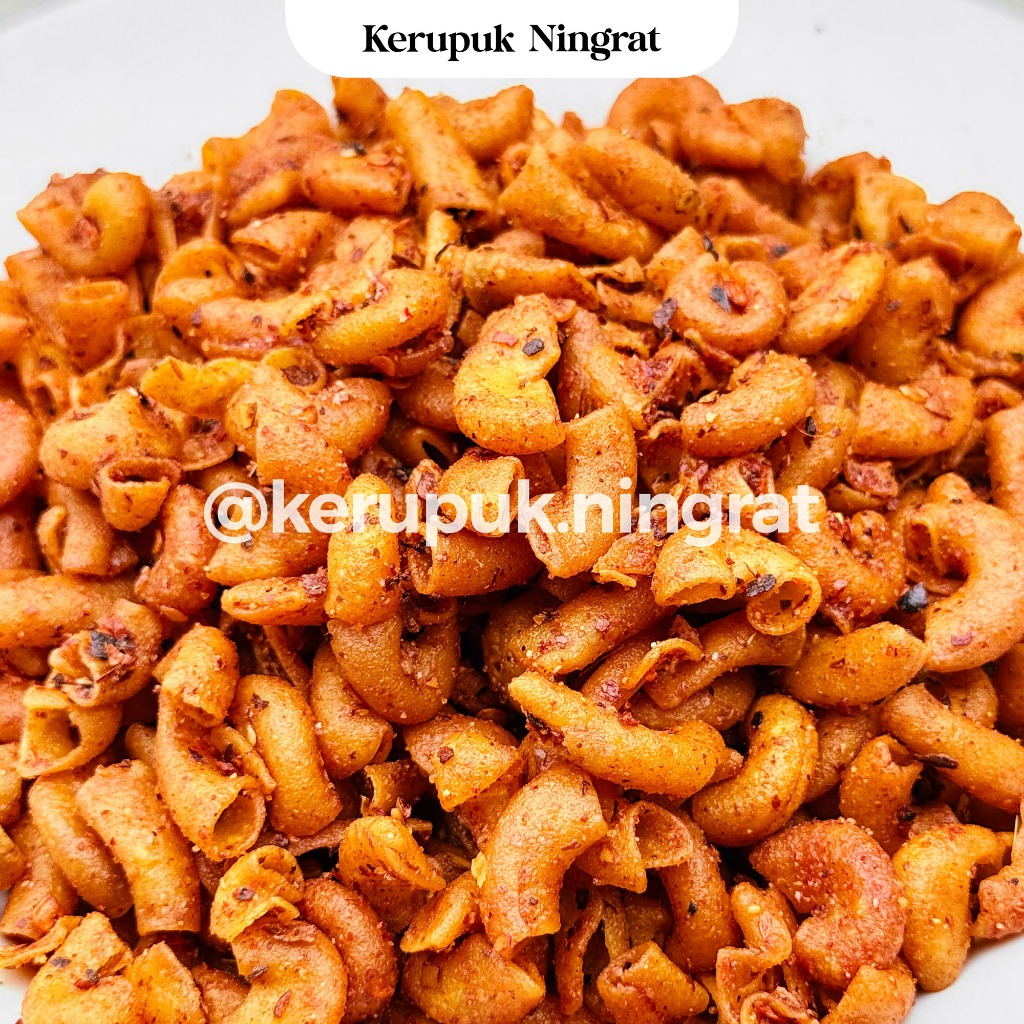 Jual Makaroni Cikruh 250gr Pedas Gurih & Pedas Daun Jeruk Halal Food ...