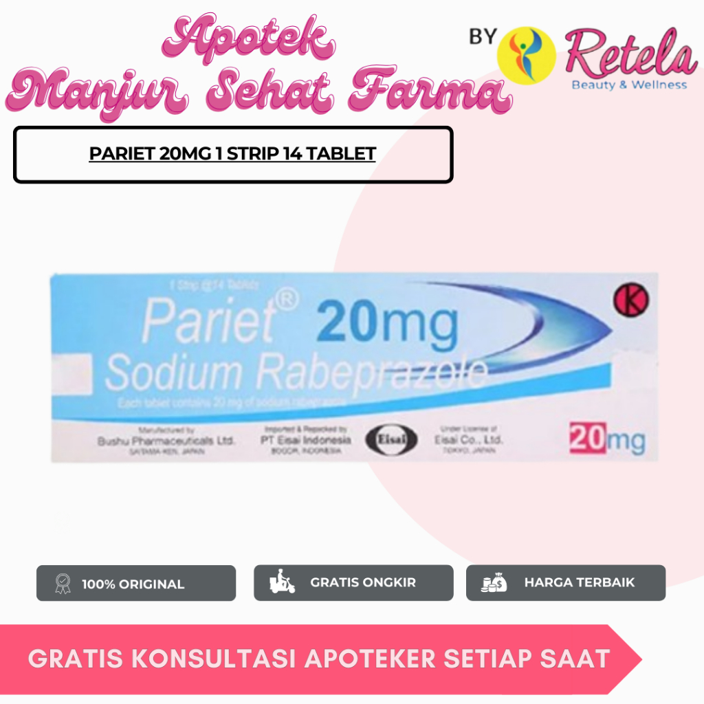 Jual PARIET 20MG 1 STRIP 14 TABLET | Shopee Indonesia