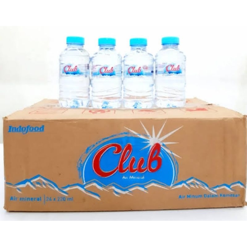 Jual Air Mineral Club Botol Mini 220 ML | Shopee Indonesia