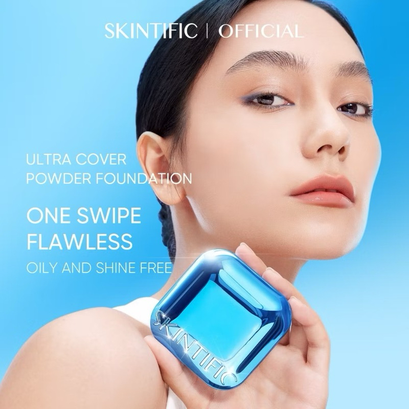 Jual SKINTIFIC Ultra Cover Powder Tanpa Box | Two Way Cake Pressed ...