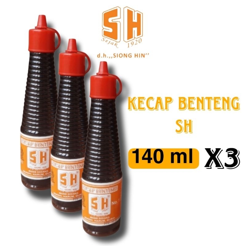 Jual Kecap Benteng SH Kecap Manis Sedang 140 ml ×3 | Shopee Indonesia