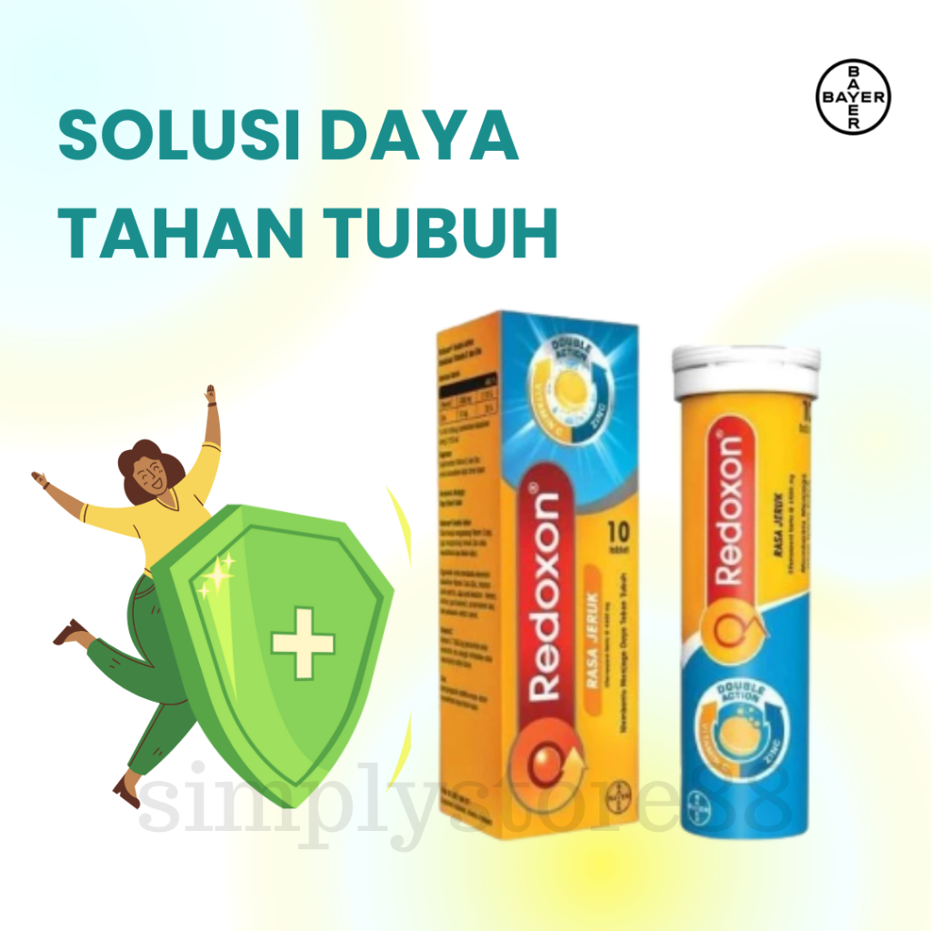 Jual Redoxon Vitamin C, D & Zinc isi 10 tablet - Multivitamin Daya ...