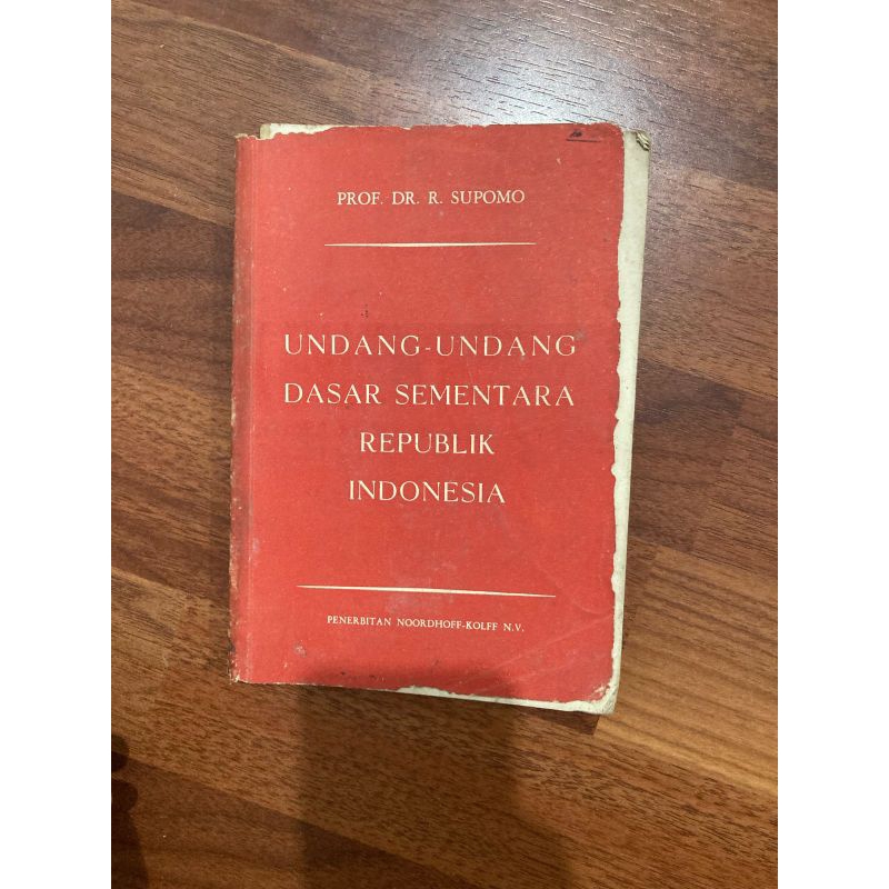 Jual Buku UUD Sementara Republik Indonesia oleh Prof.Dr Supomo | Shopee ...