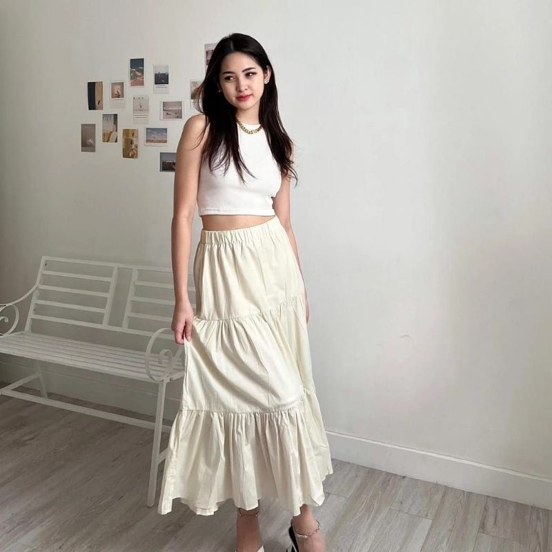 Jual Rok korean style| Rok wanita | Long Skirt | Rok tutu rempel ...