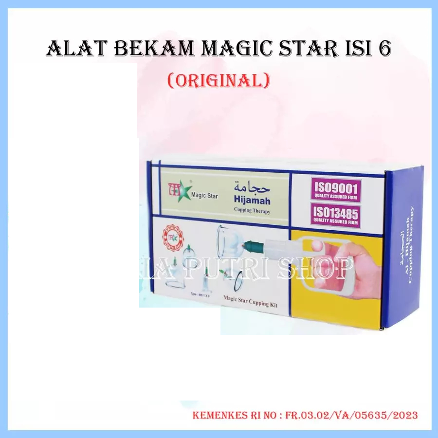 Jual Kop Magic star / Alat Bekam MagicStar isi 6 / Kop Angin / Hijamah Cupping Therapy / Magic ...