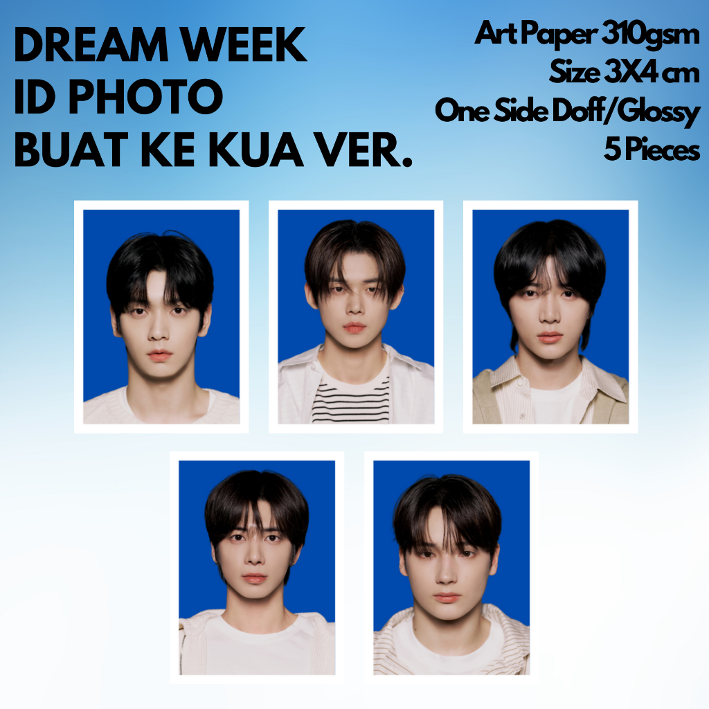 Jual [KUKIRA] ID Photo 3x4 Dream Week 2025 Soobin Yeonjun Beomgyu Taehyun Hueningkai | Shopee ...