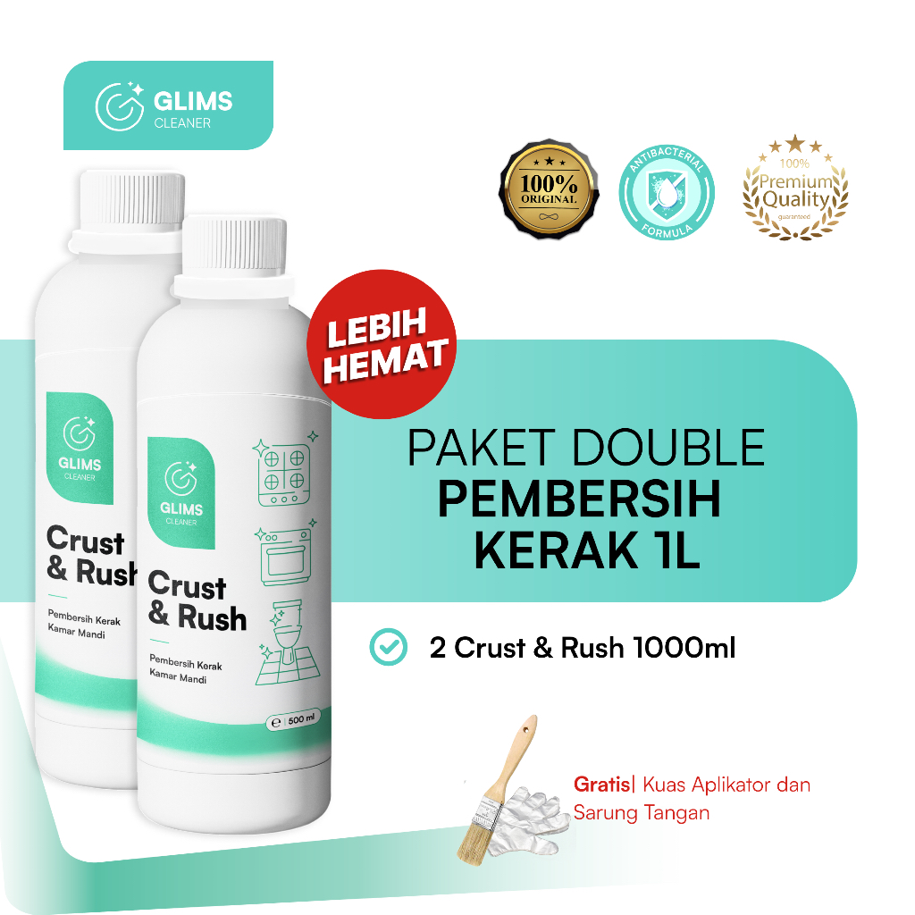 Jual Glims Cleaner Paket Double - Pembersih Kerak Kamar Mandi Keramik ...