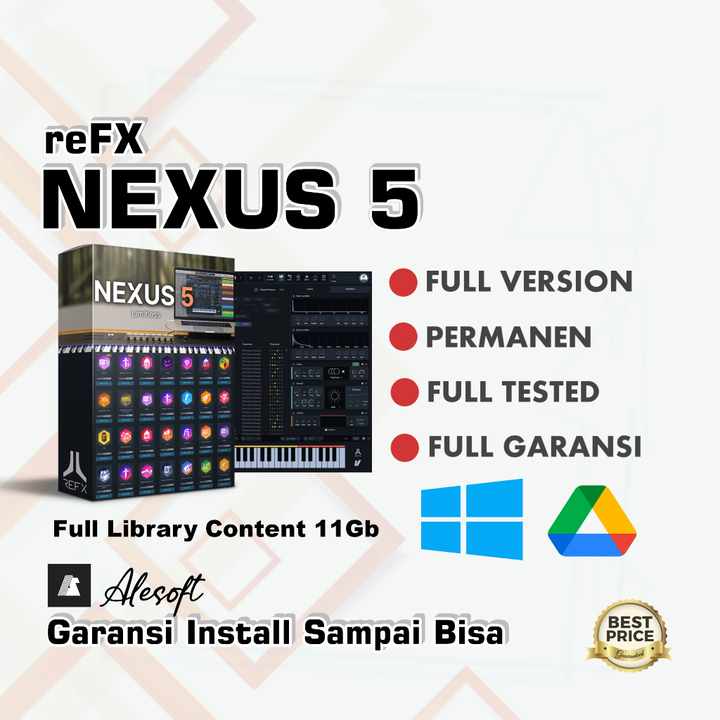 Jual reFX NEXUS 5 v5 Full Library Content 11Gb | Full Version | Shopee Indonesia