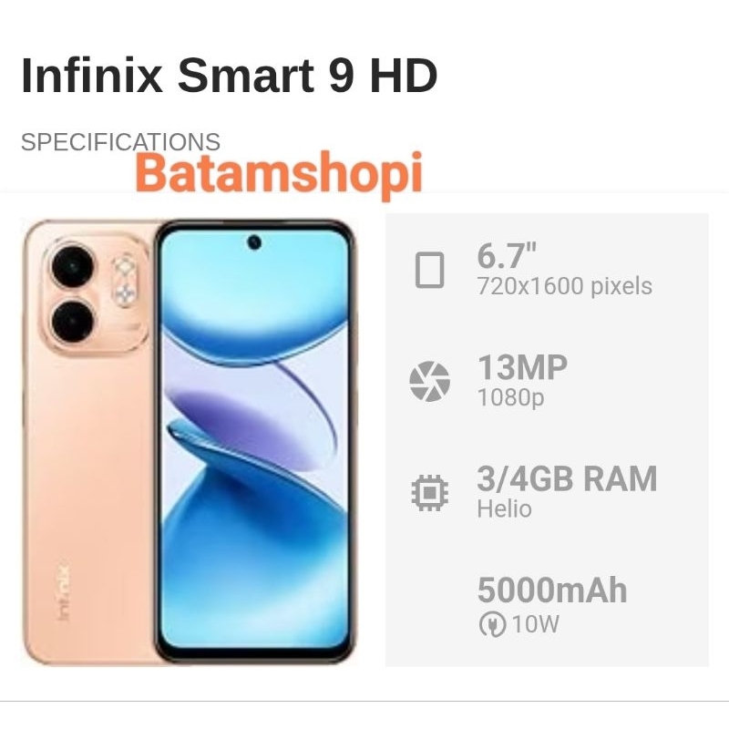 Jual infinix smart 9 hd 4/64gb original garansi 12 bulan new | Shopee Indonesia