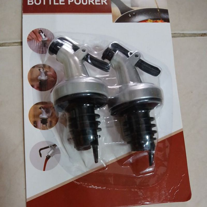 Jual BOTTLE POURER tutup botol 2in1 tutup sumbat botol kaca korken ...