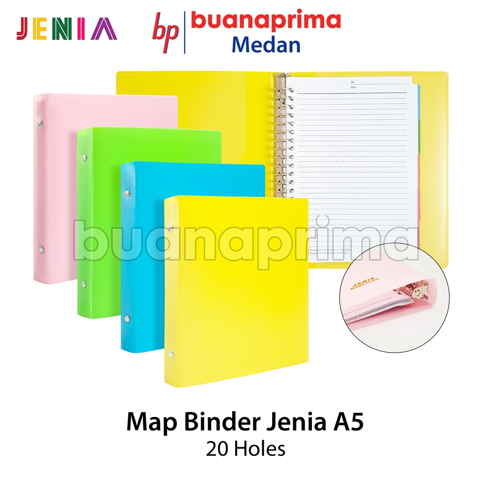 Jual Map BINDER JENIA A5 POLOS Pastel Tempat Loose Leaf | Shopee Indonesia
