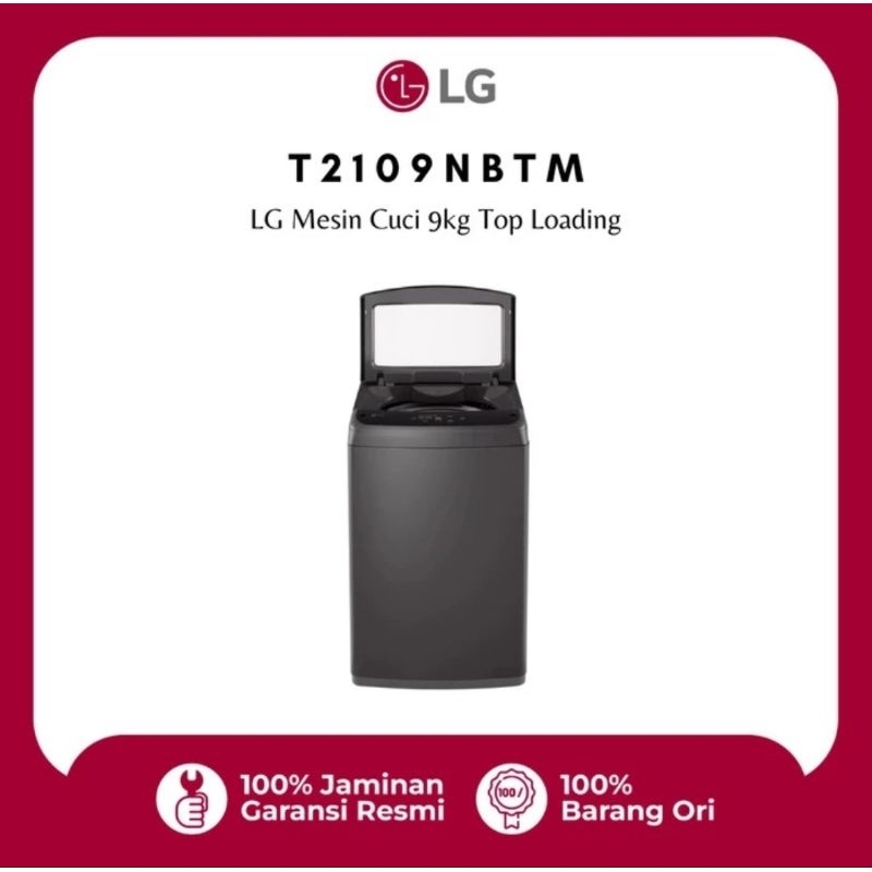 Jual MESIN CUCI LG 1 TABUNG TOP LOADING 9 KG T 2109 NBTM | Shopee Indonesia