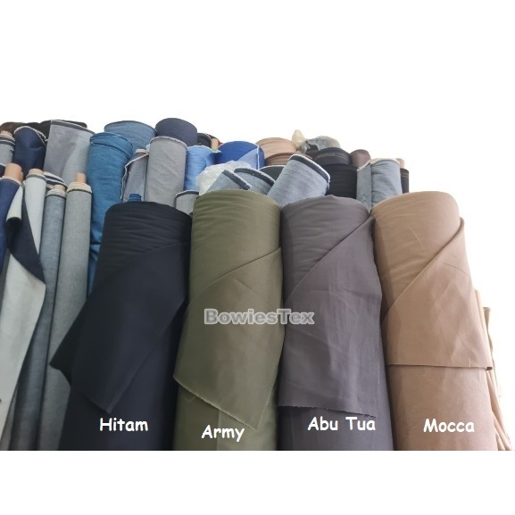 Jual Kain Twill Fury Bahan Twill CP Twill Non Stretch Twill Sueding Non ...