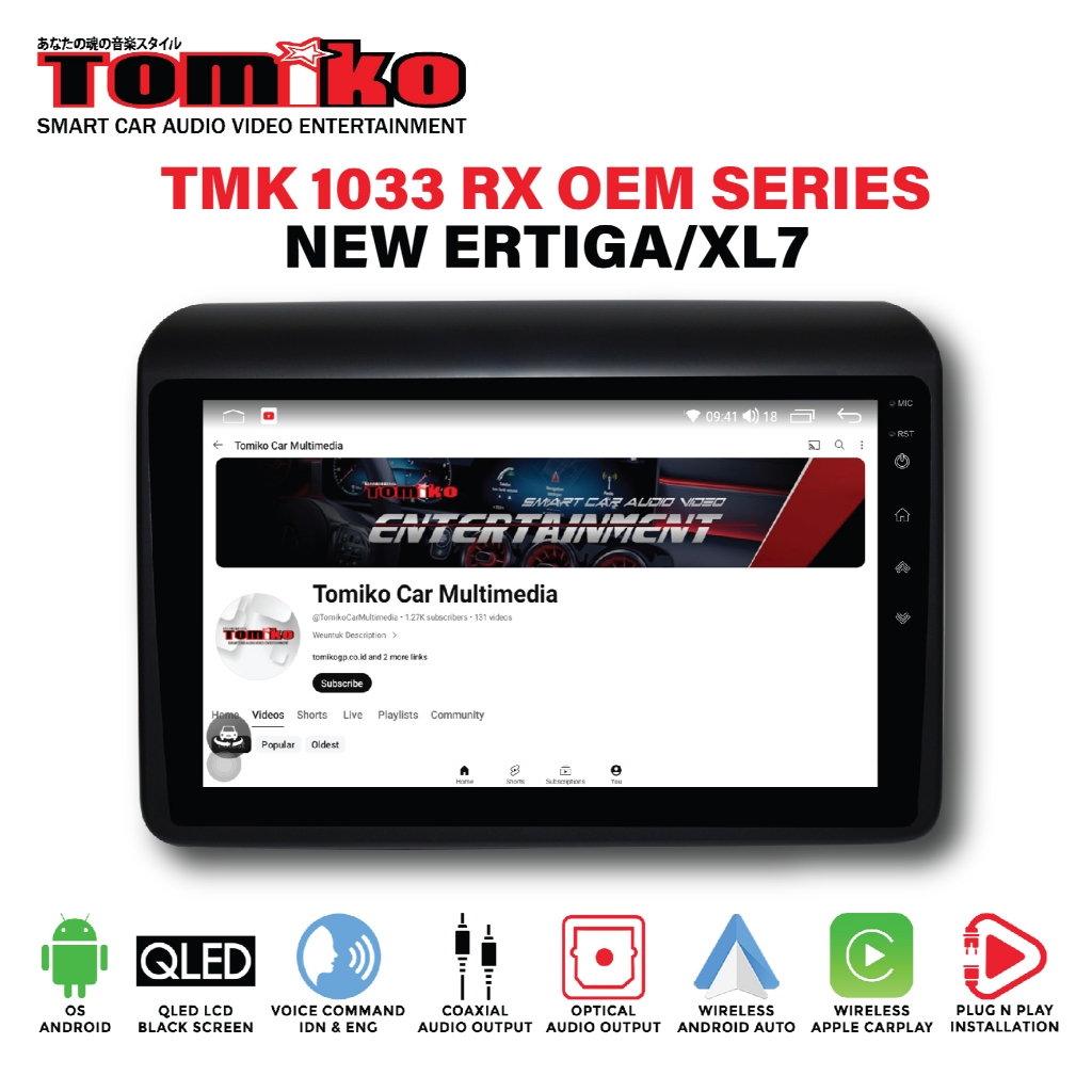 Jual Tomiko headunit android tmk 1033 rx oem for New Ertiga/XL7 | Shopee Indonesia