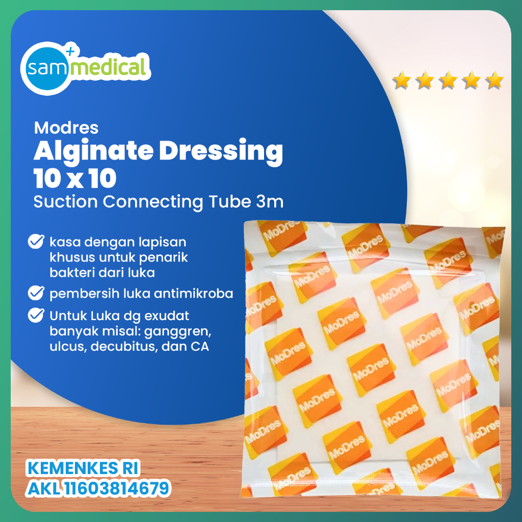 Jual Modres Alginate Dressing - 10 x 10 cm / Foam Luka Decubitus ...