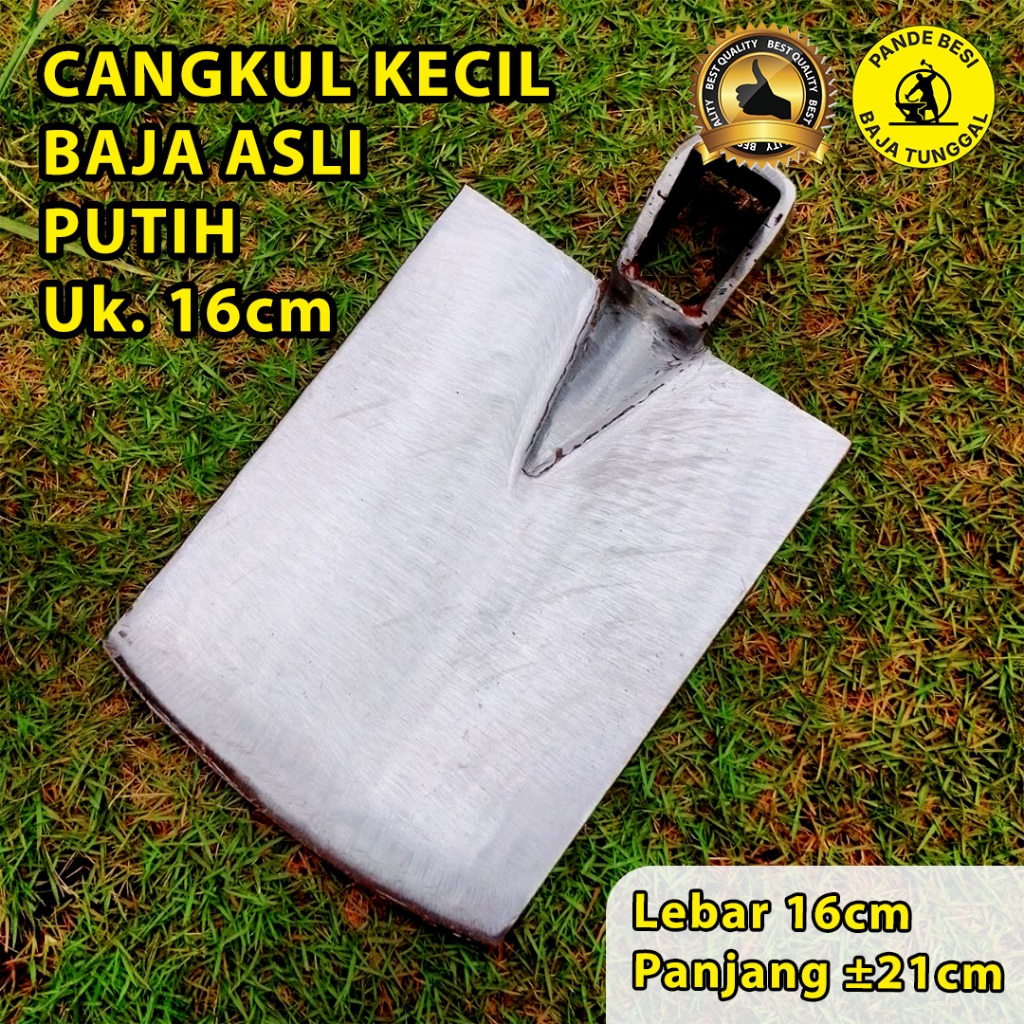 Jual Cangkul Ukuran 16 cm Pacul Baja Putih Asli Untuk Kebun Pertanian ...