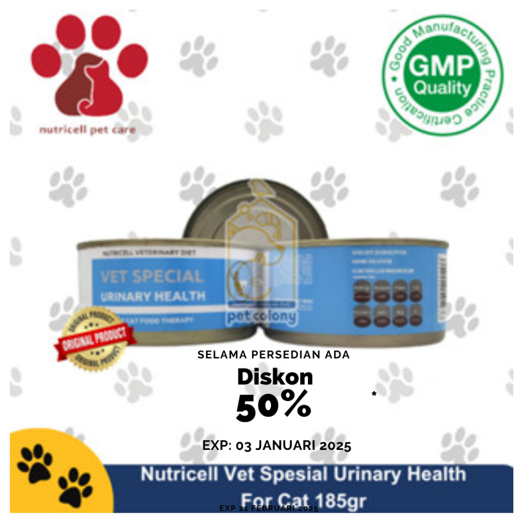 Jual Cat Food NUTRICELL VET SPECIAL Urinary 185gr | Wet Food | Struvit ...