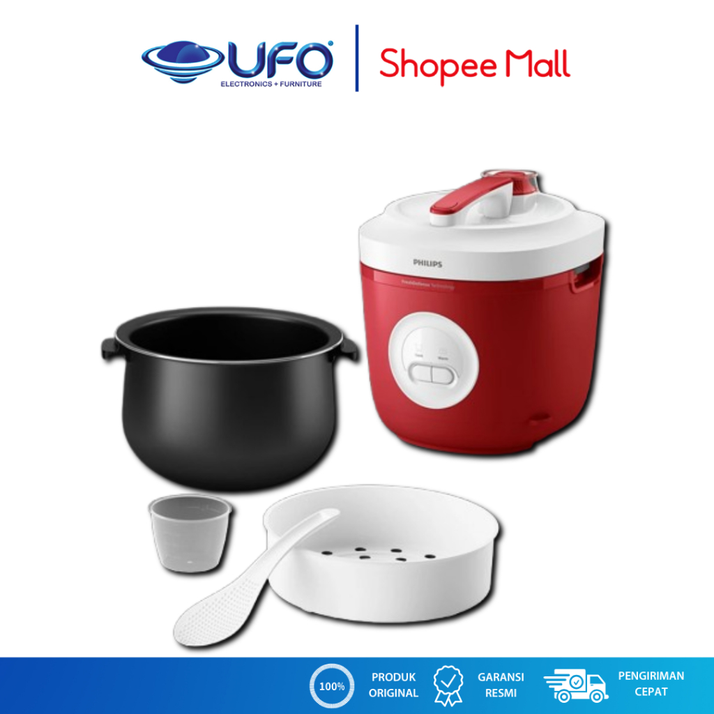 Jual Philips Rice Cooker Seri 3000 1,8 Liter Bodi Plastik Hd3210 ...