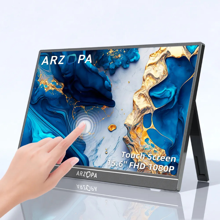 Jual Arzopa A1T Factory 15.6 Inch IP65 Triple Portable High Brightness ...
