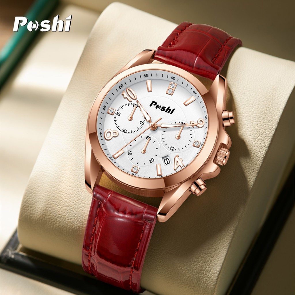 Jual Jam Tangan Wanita Poshi Desain Klasik & Elegan, Display Kuarsa ...
