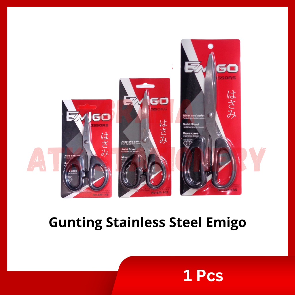 Jual [1 Pcs] Gunting Emigo Emidio Kecil Sedang Besar Emidio / Scissor ...