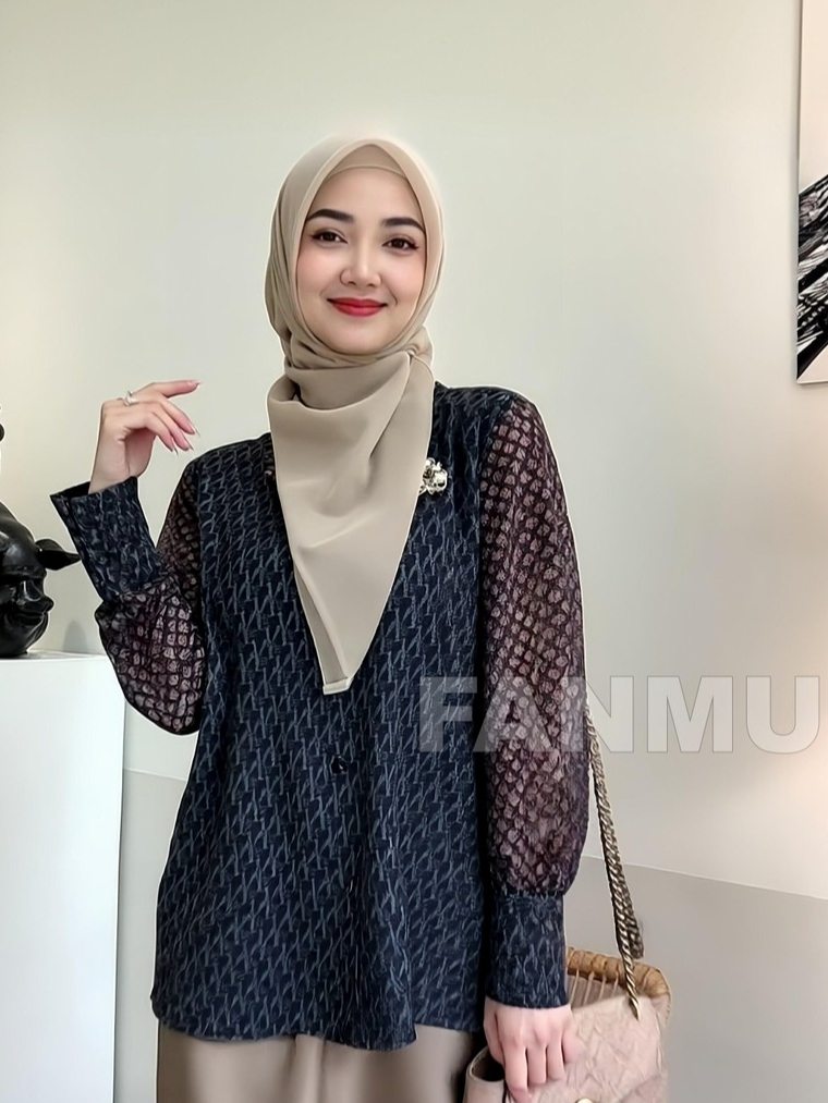 Jual FANMU Baju Rayon Premium Wanita | Blouse Motif Wanita | Shopee ...