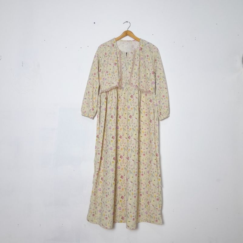 Jual Gamis Nabila Renda Dress Wanita Rompi Zenic New Model | Shopee ...