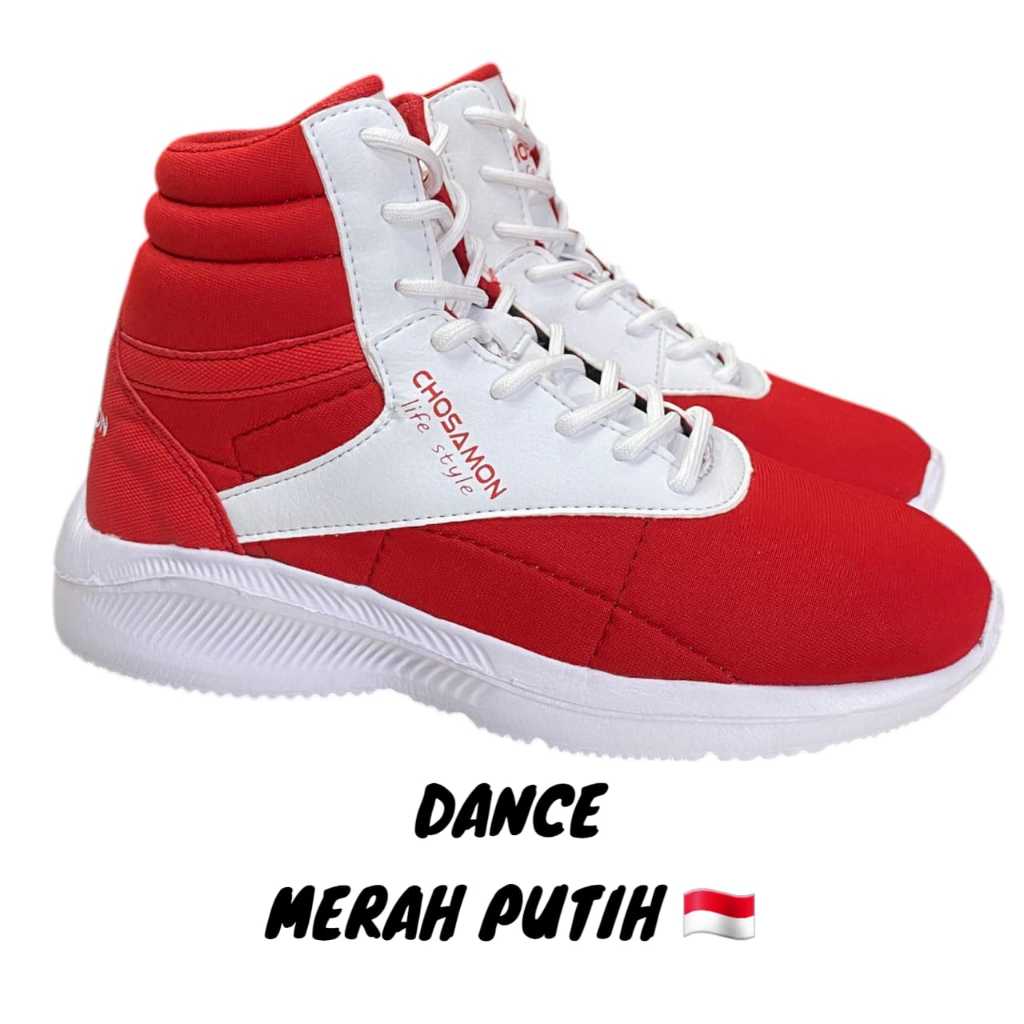 Jual CHOSAMON Dance - Sepatu Senam Zumba Aerobik Merah Putih Indonesia ...