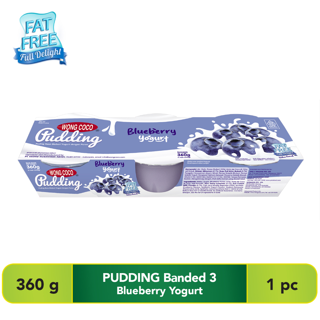 Jual Wong Coco Pudding rasa Blueberry banded 3 cups | Shopee Indonesia