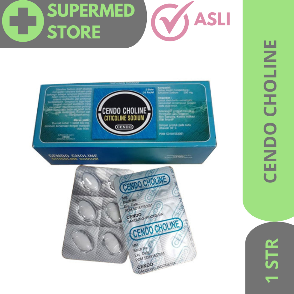 Jual Cendo Choline Strip Isi 6 Kaplet / Suplemen Mata Untuk Mengatasi ...
