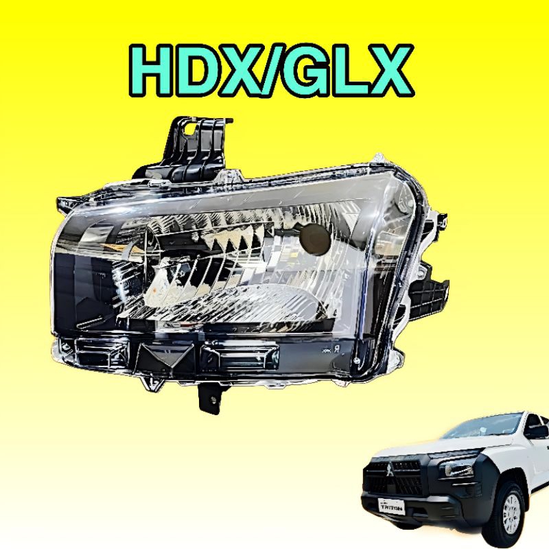 Jual HEADLAMP MITSUBISHI STRADA TRITON 2024 2025 HEAD LAMP HDX GLX GLS ...