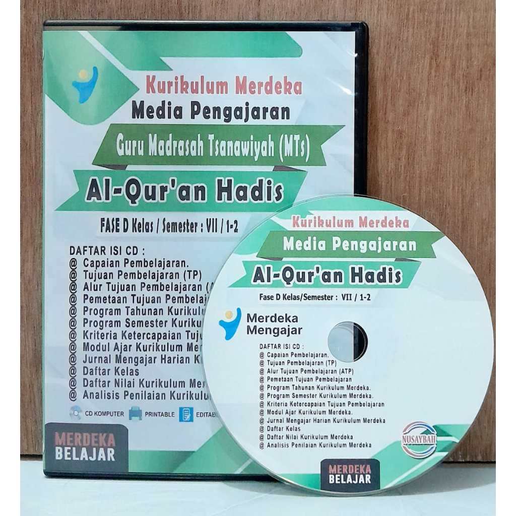 Jual MODUL AJAR AL-QUR'AN HADITS MTs KELAS 7 KURIKULUM MERDEKA | Shopee Indonesia