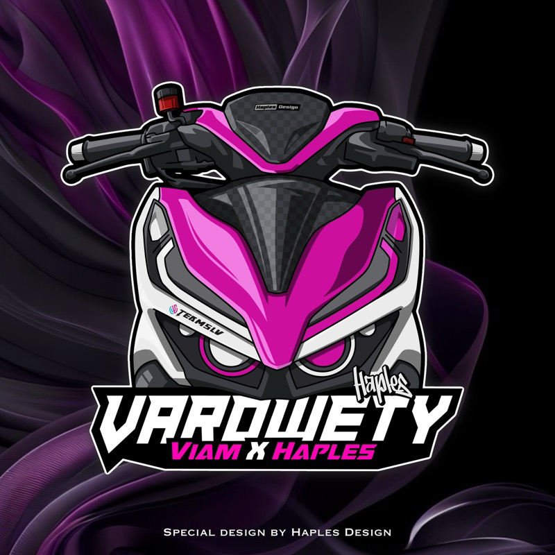 Jual Paket Stiker Vinyl + Desain Logo Motor By Haples Design (Stiker ...