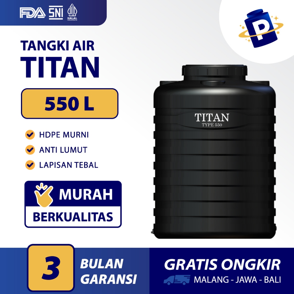 Jual Tangki Toren Tandon air Titan Blow 550 L Tidak Berbau & Higienitas ...