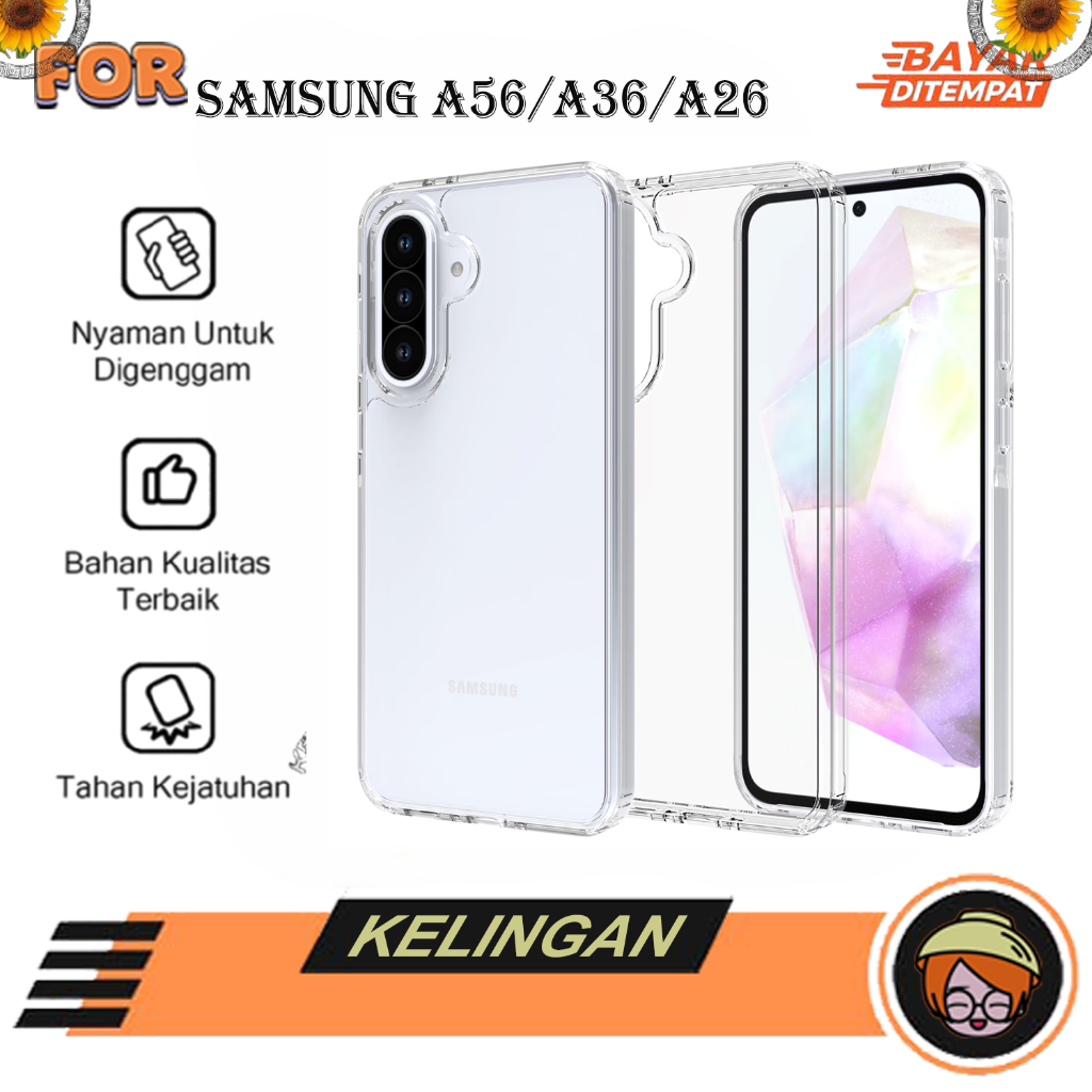 Jual Soft Case Clear SAMSUNG GALAXY A56/A36/A26 Casing Silikon Bening ...