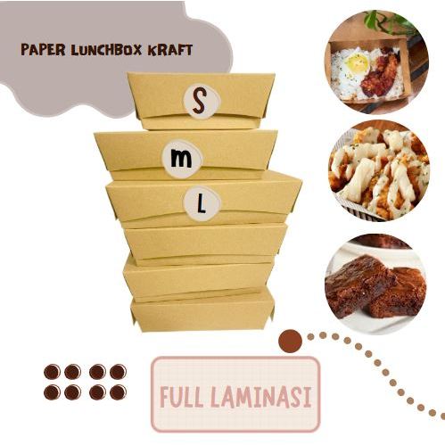 Jual KOTAK MAKAN KERTAS - PAPER CRAFT KERTAS MAKANAN FOOD GRADE BOX ...
