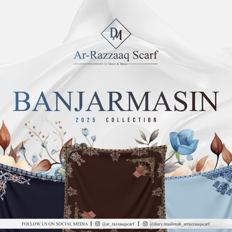Jual Ar Razzaaq Scarf Hijab Series Banjarmasin 2025 (packing pouch ...