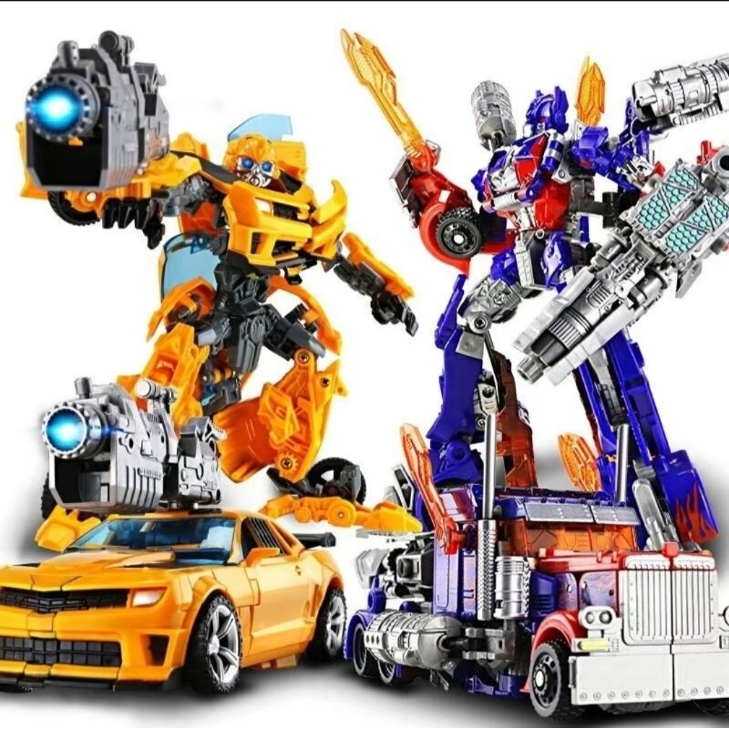 Jual Action Figure Mainan Robot Transformers Optimus Prime Bumblebee Deformation Berubah Jadi ...