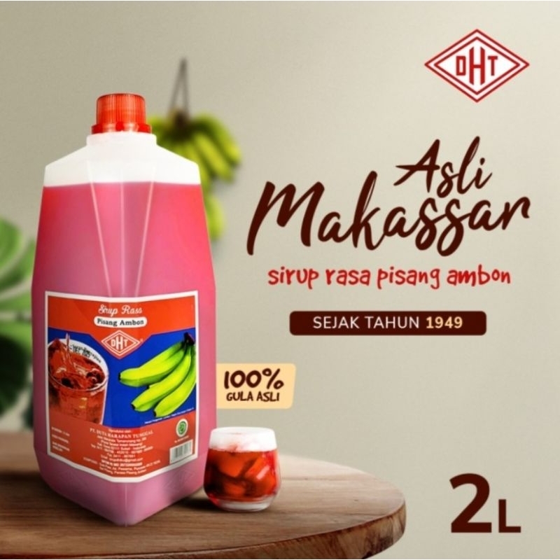 Jual Sirup DHT Pisang Ambon 2 Liter Khas Makassar | Shopee Indonesia