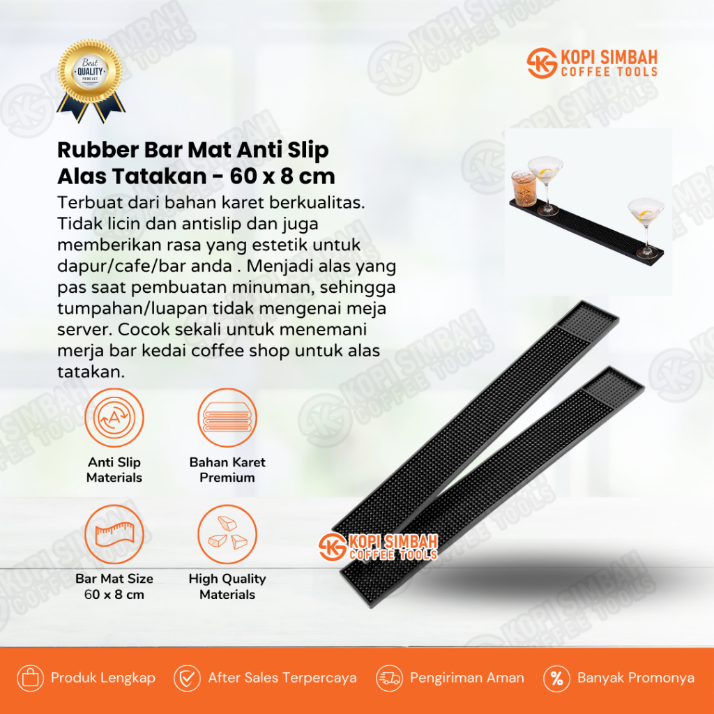Jual Rubber Bar Mat Alas Gelas Kopi Cocktail Non Slip Tatakan Gelas ...