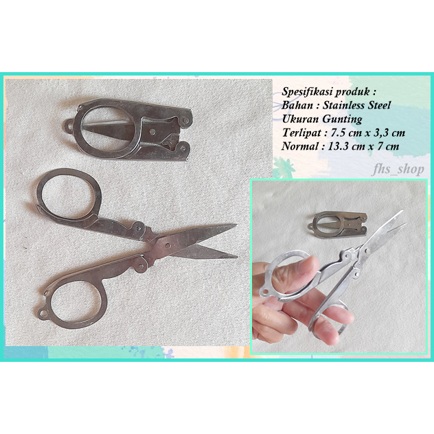 Jual Gunting Lipat Kecil Gunting Besi Lipat Gunting Saku Gunting Mini ...