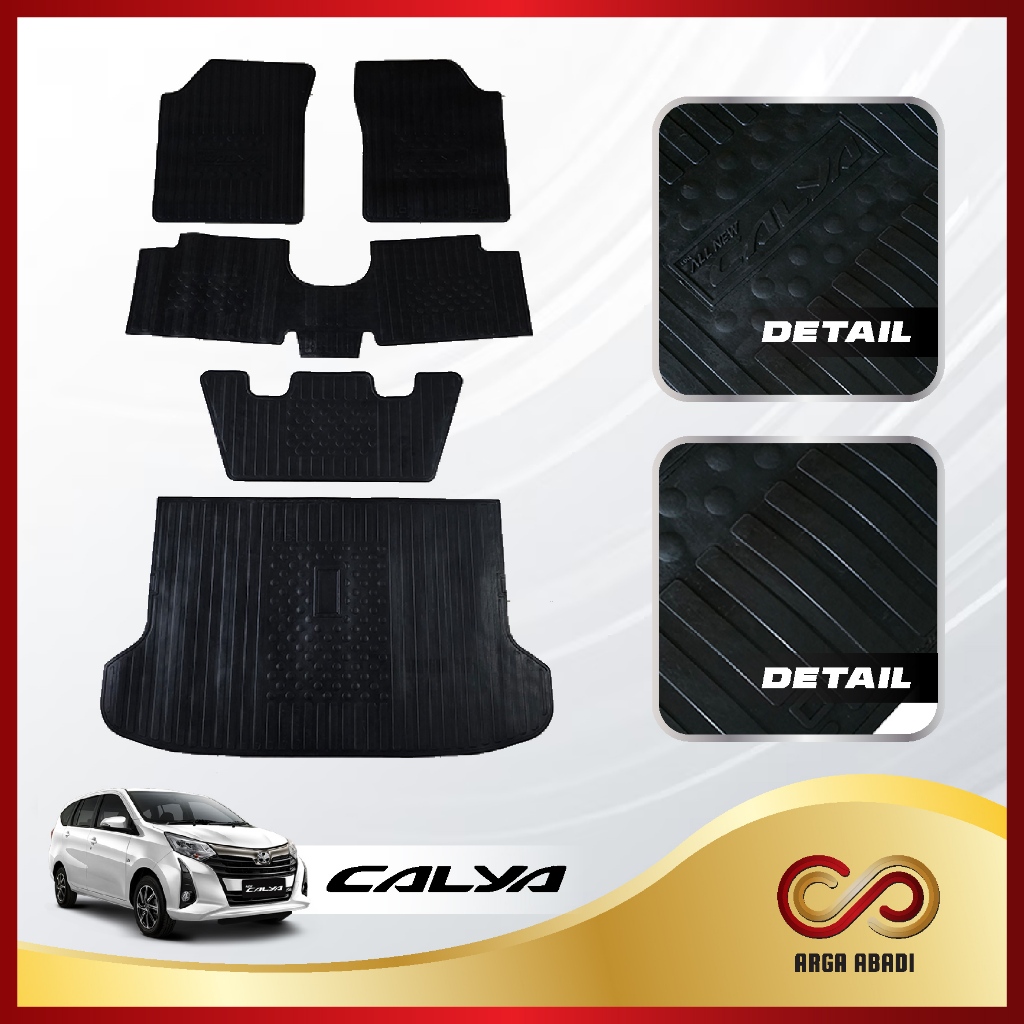 Jual Karpet Mobil TOYOTA Calya LOGO Full Set | Shopee Indonesia